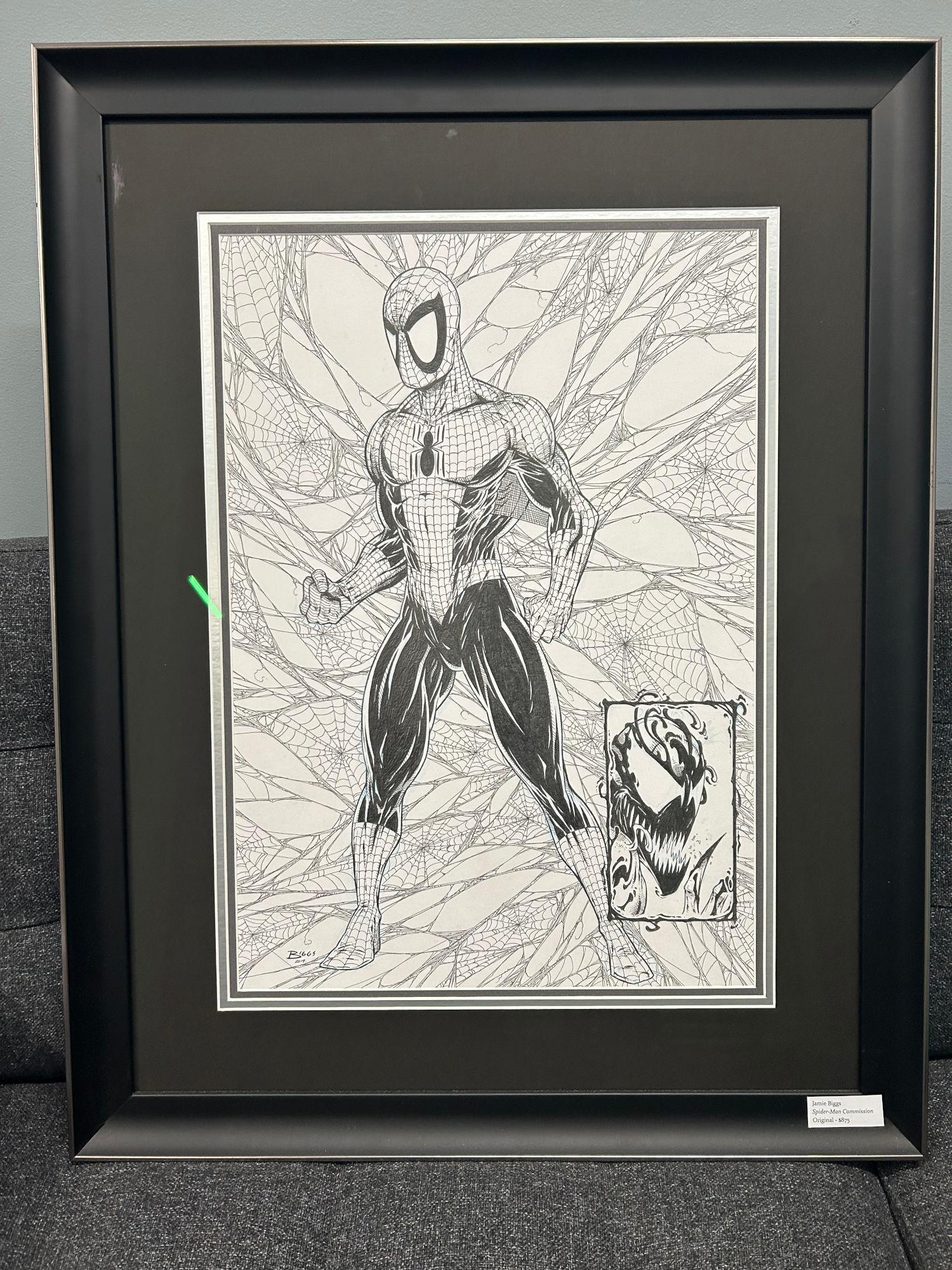 Jamie Biggs Spider-Man Original Art - Big B Comics Barrie